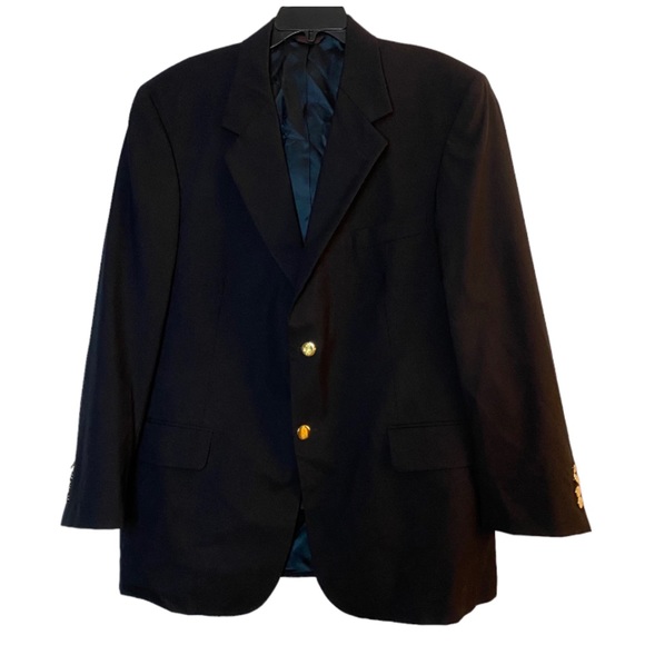 Savile Row | Suits & Blazers | Savile Row Mens Blazer Black Sport Coat ...